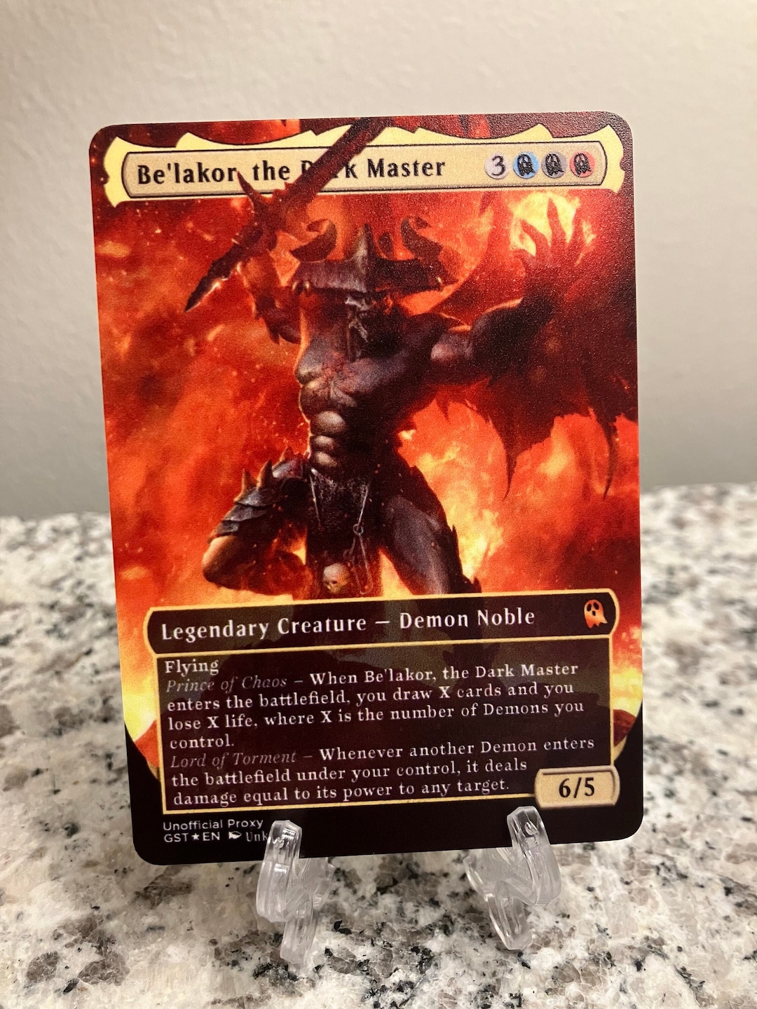 Be’lakor, the Dark Master Borderless Metal Proxy for Commander - Etsy