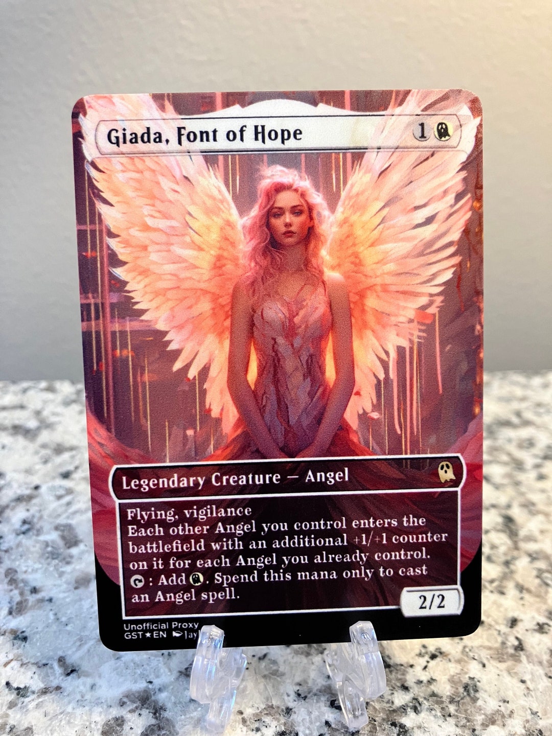 Giada, Font of Hope Full Borderless Metal Proxy for Commander - Etsy