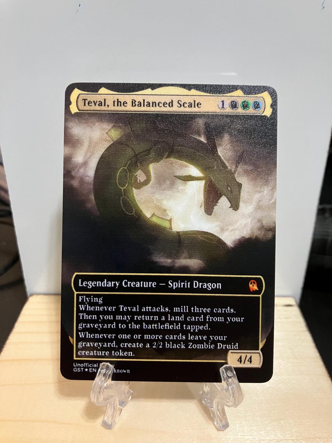 Teval, the Balanced Scale Full Borderless Metal Proxy for Commander - Etsy
