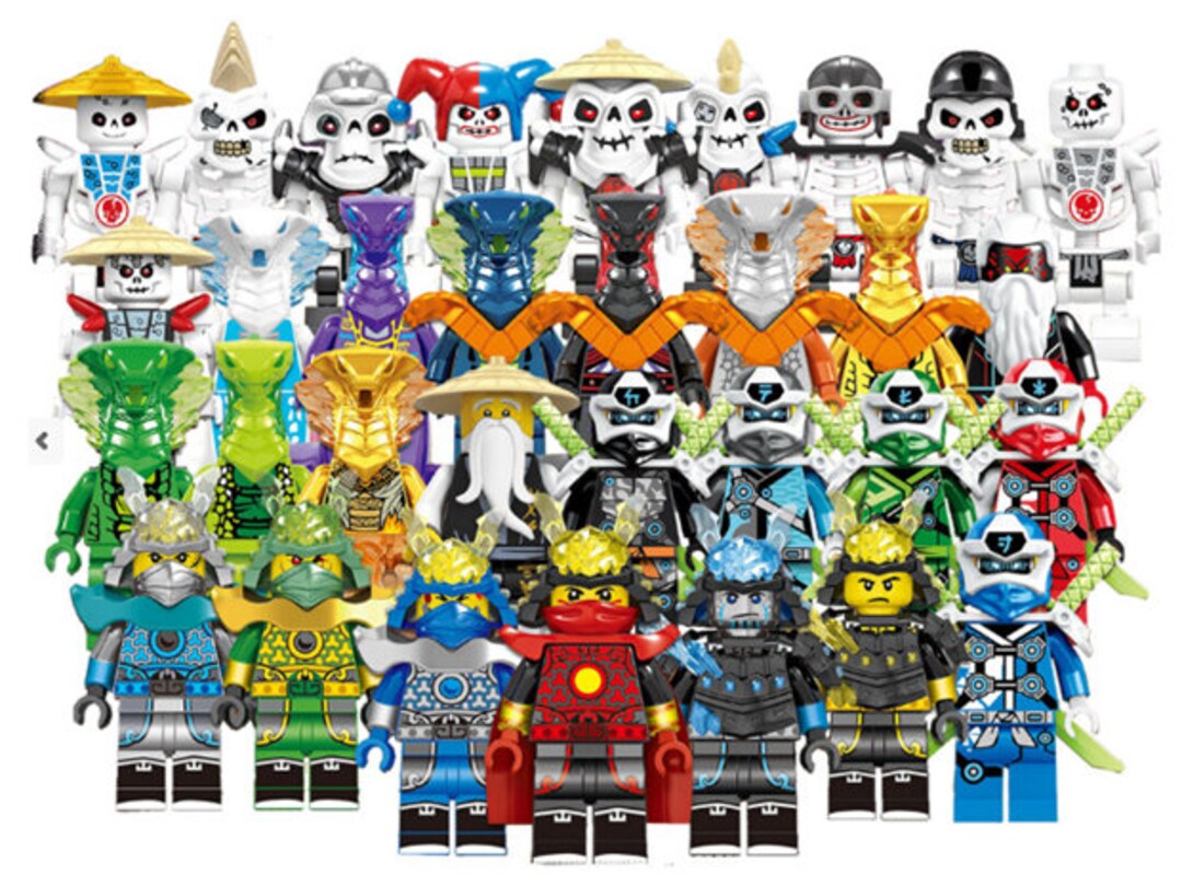 Ninjago Mini Figures Ninja Figures Custom Mini Figures - Etsy Australia