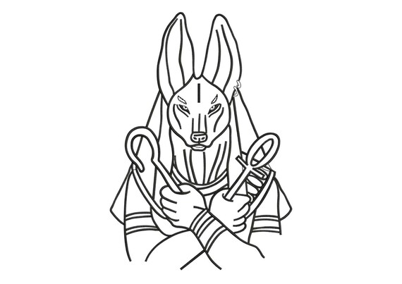 Simple Anubis Drawing