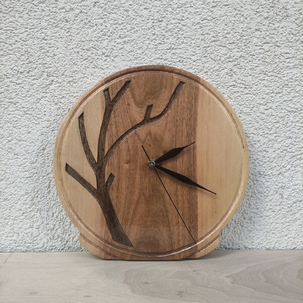 Walnut Wall Clock - Etsy