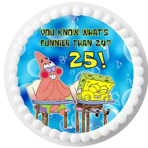 25 Sponge Bob Cake Topper - Etsy