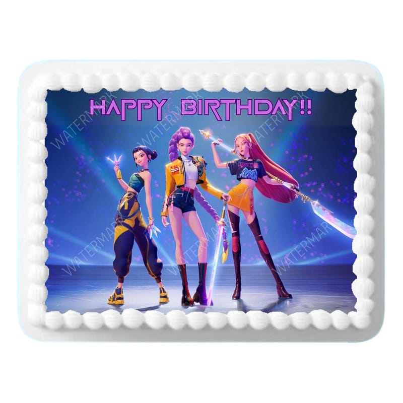 Huntrix Cake Toppers - Etsy