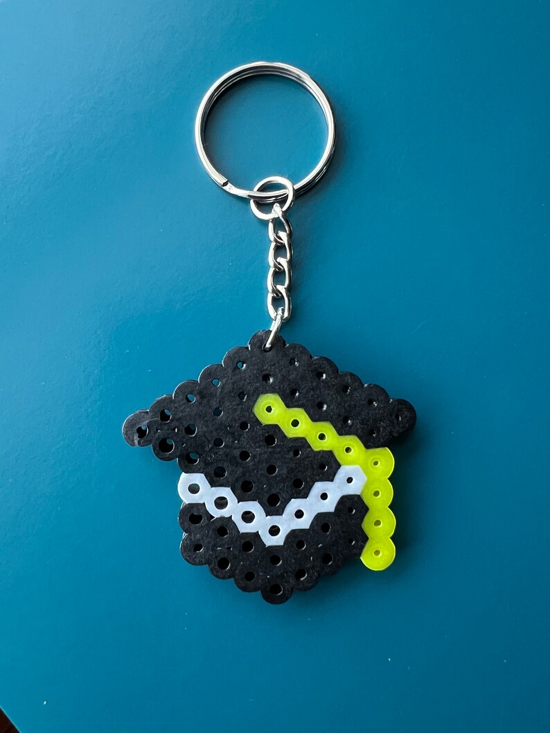 Graduation Cap Keychain Fused Beads Trendy 2-inch Charm Great Gift for ...