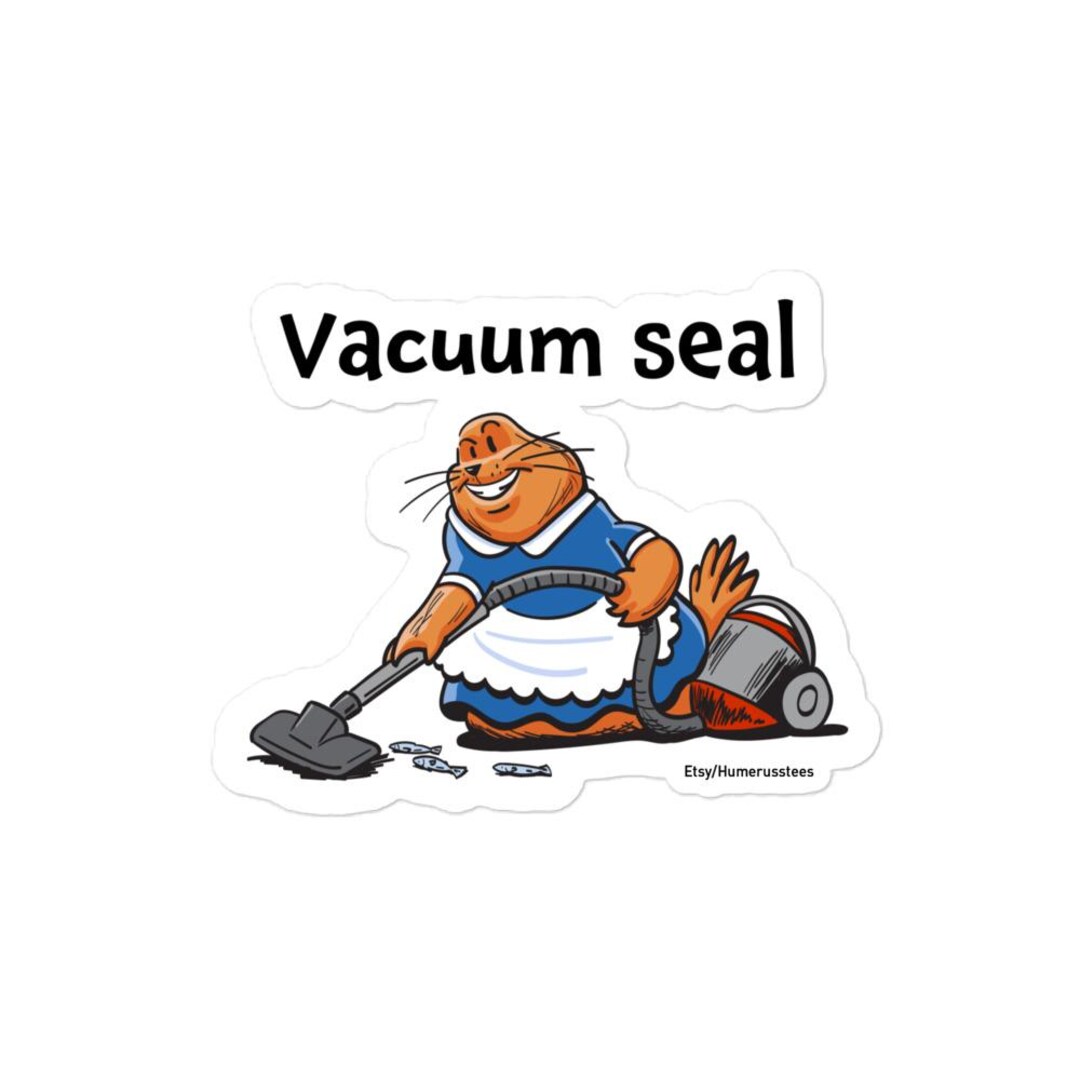 Vacuum Seal Funny Animal Sticker | Bubble-free Stickers (3 Sizes ...
