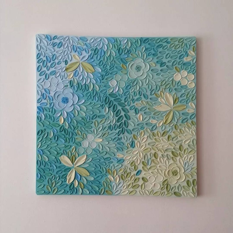 Texture Floral Painting | Texture Flower Painting | Floral Painting ...