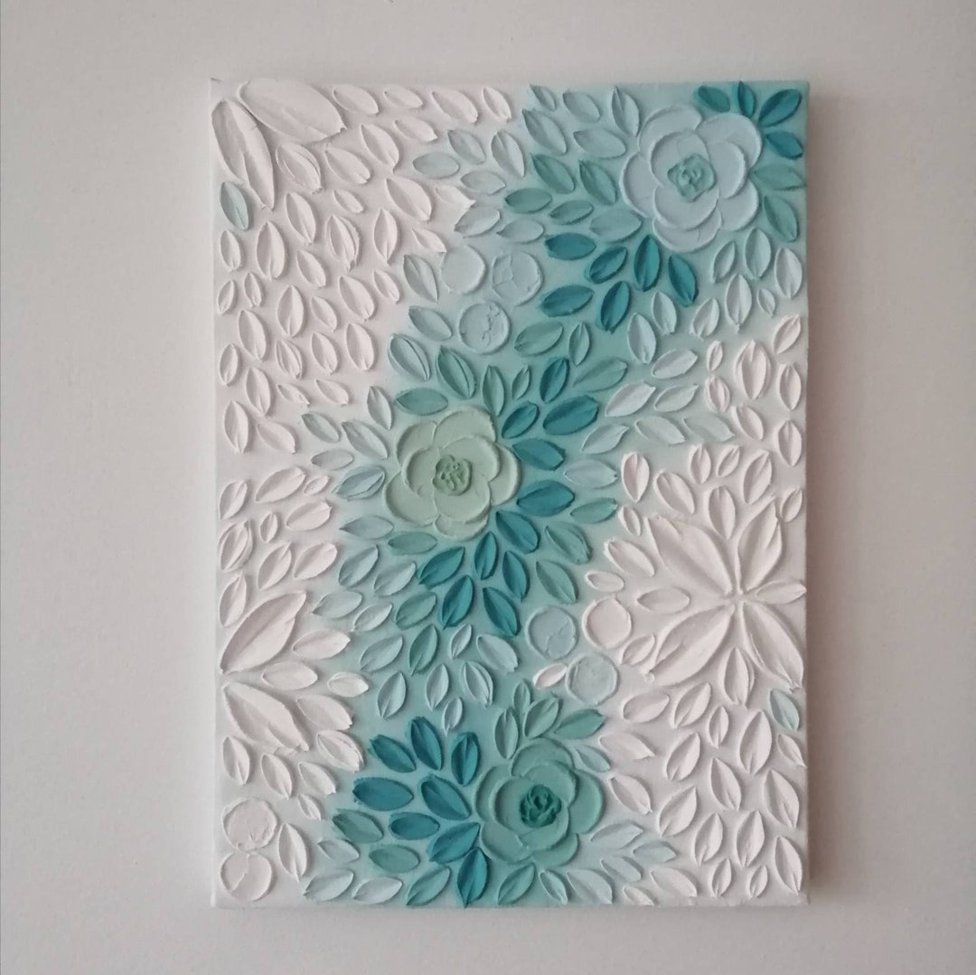 Texture Floral Painting Texture Flower Painting Floral Painting 3D ...
