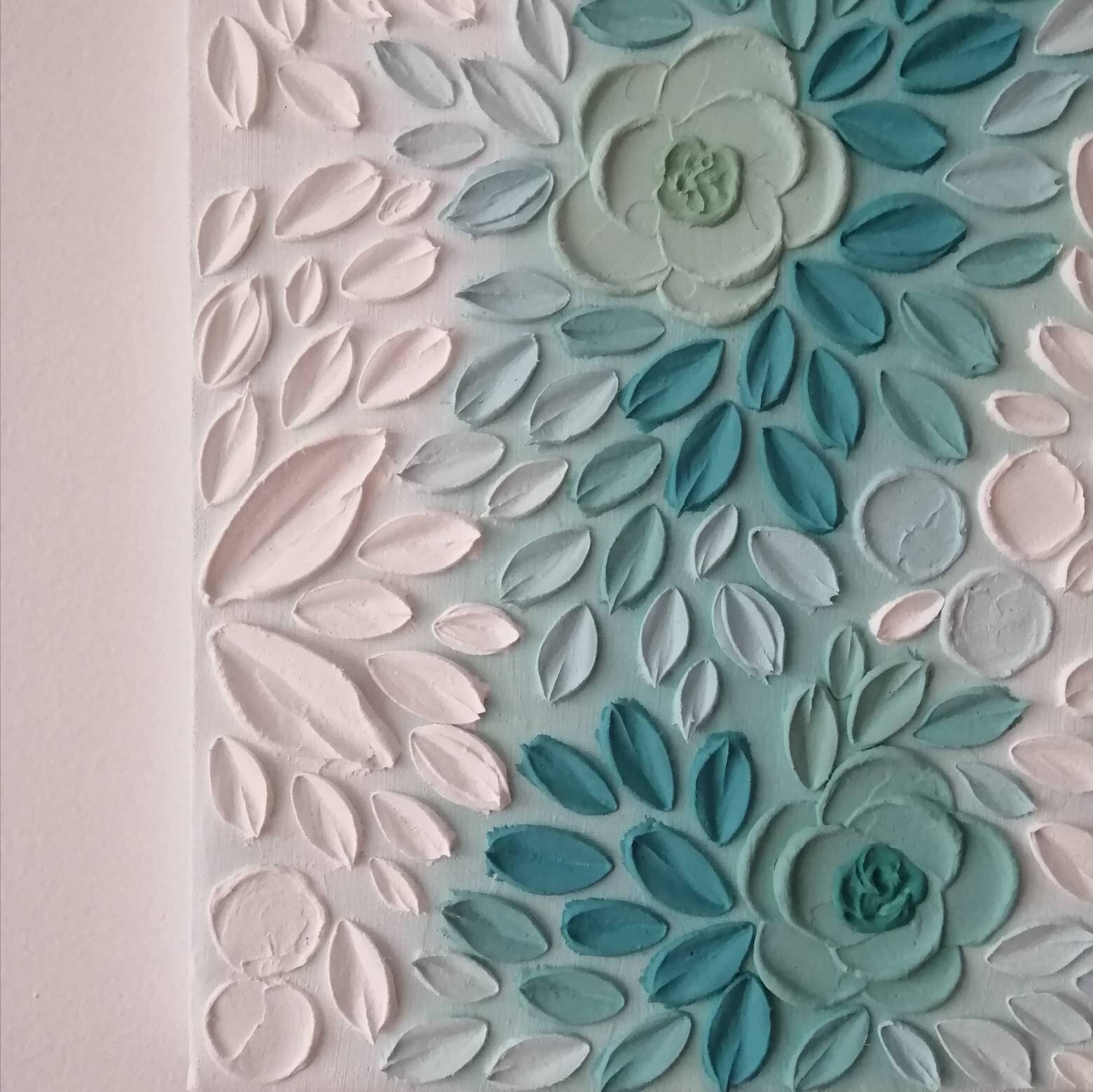 Texture Floral Painting | Texture Flower Painting | Floral Painting ...
