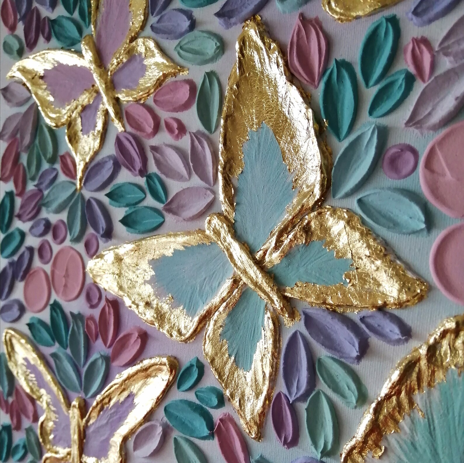 Texture Floral Painting | Texture Flower Painting | Floral Painting ...