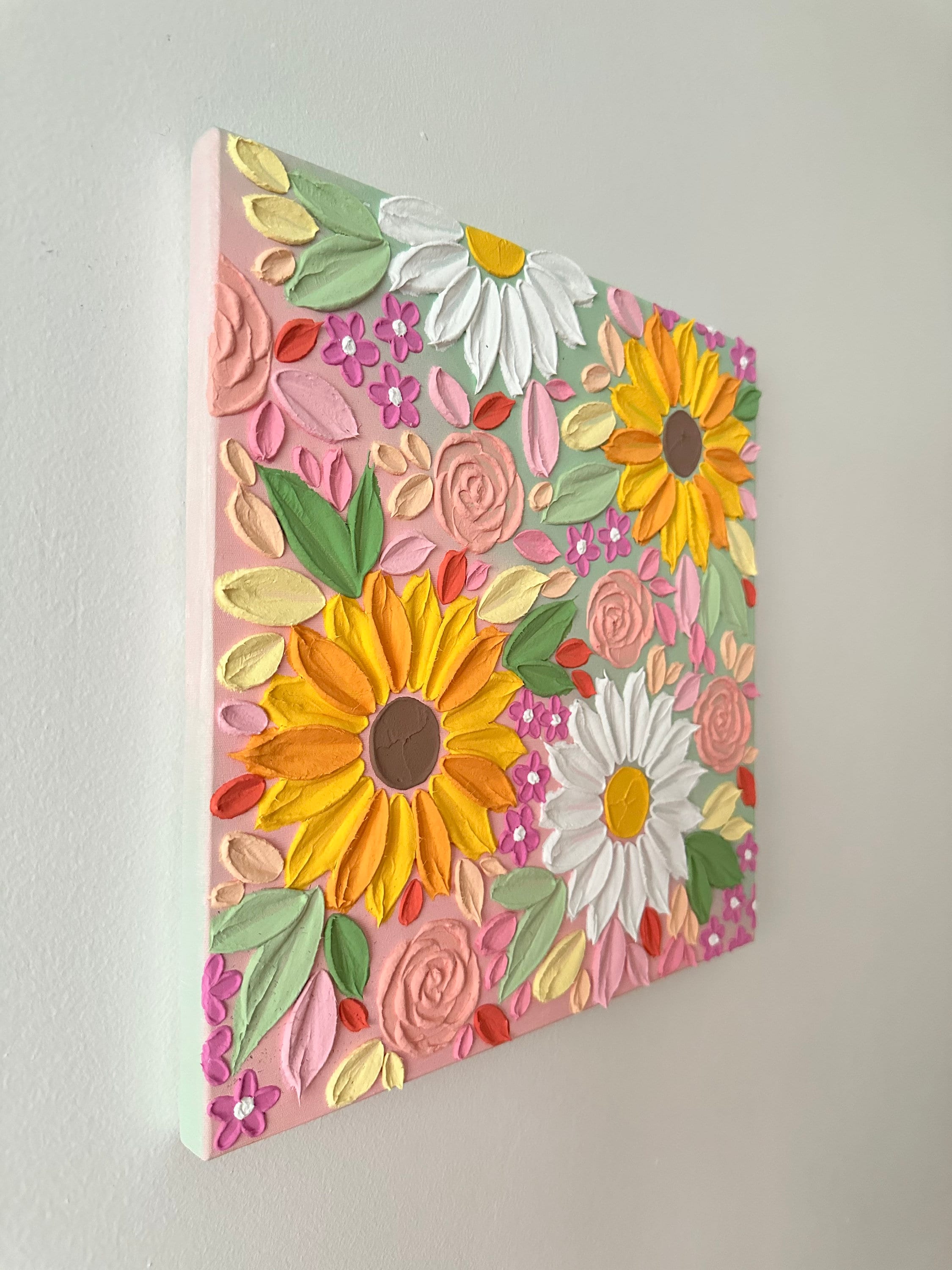 Texture Floral Painting Texture Flower Painting Floral Painting ...