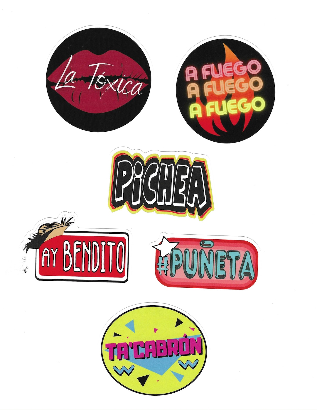 Puerto Rico Stickers Vinyl Decals With "frases Boricuas" for Tumblers ...
