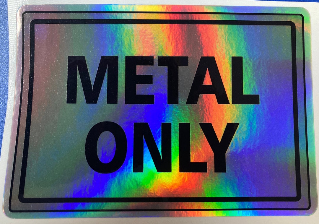 Heavy Metal Sticker Holographic Stickers - Etsy