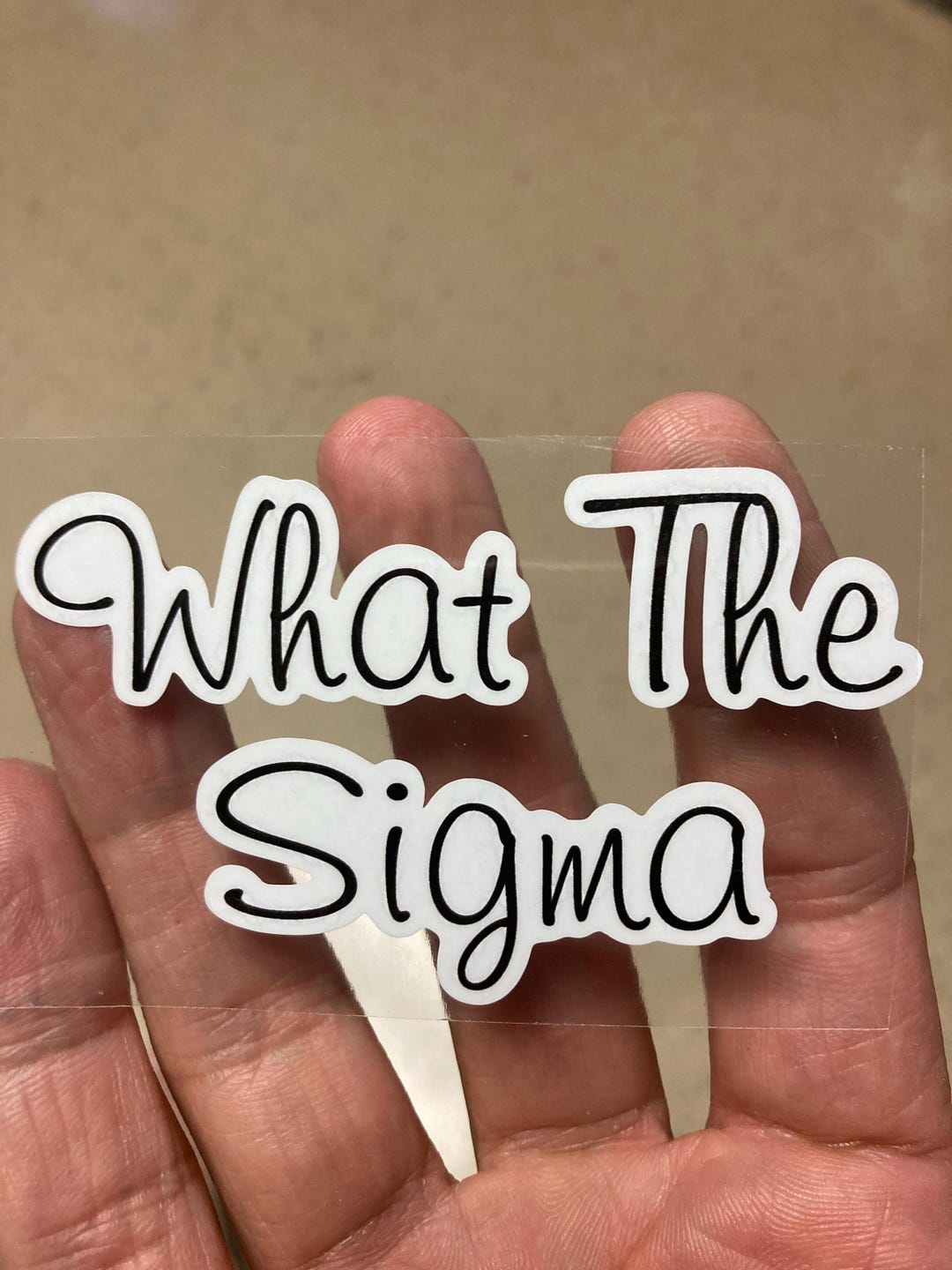 What the Sigma Sticker, Teen Sticker, Water Bottle Sticker, Stanley Cup ...