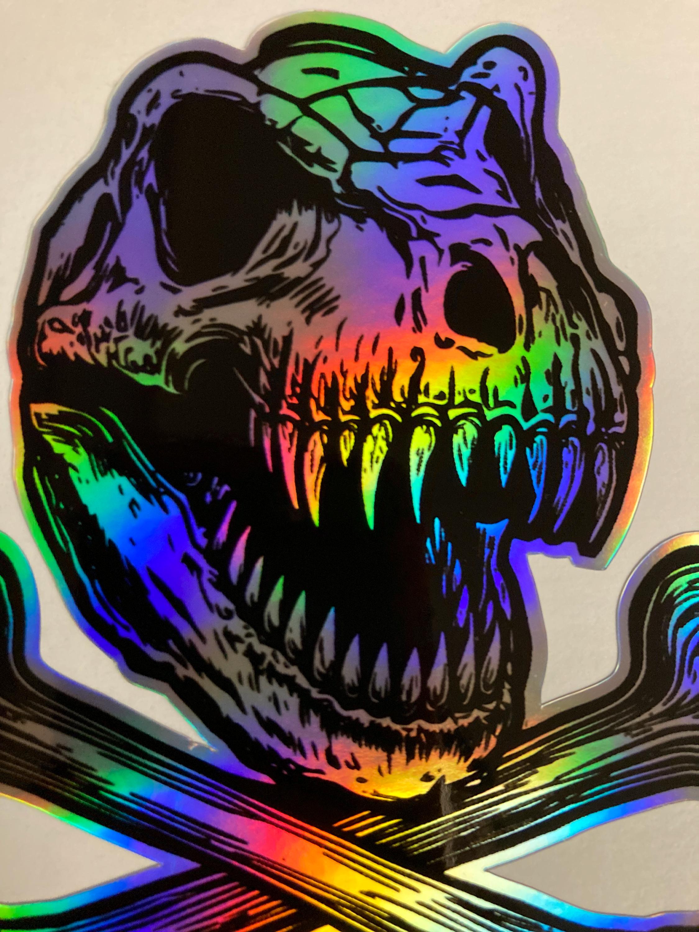 T-rex Skull Sticker | Tyrannosaurus Rex Dinosaur Bones | Prehistoric ...