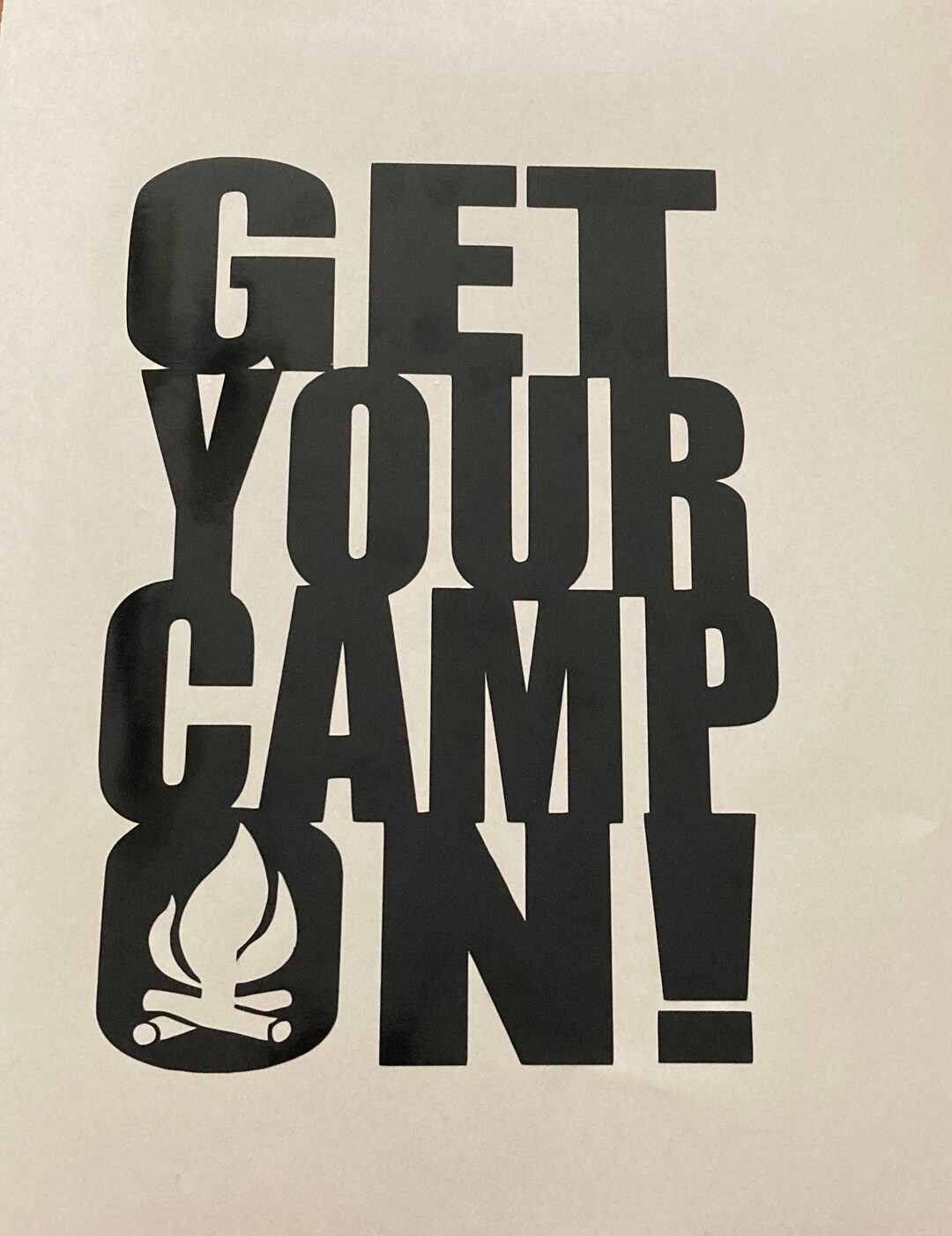 Camping Vinyl Decal, Outdoor Vinyl, Multiple Color Choices - Etsy