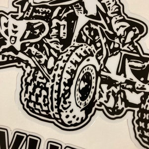 ATV Sticker | 4-wheeler Sticker | Laminated Weatherproof | Powersports ...
