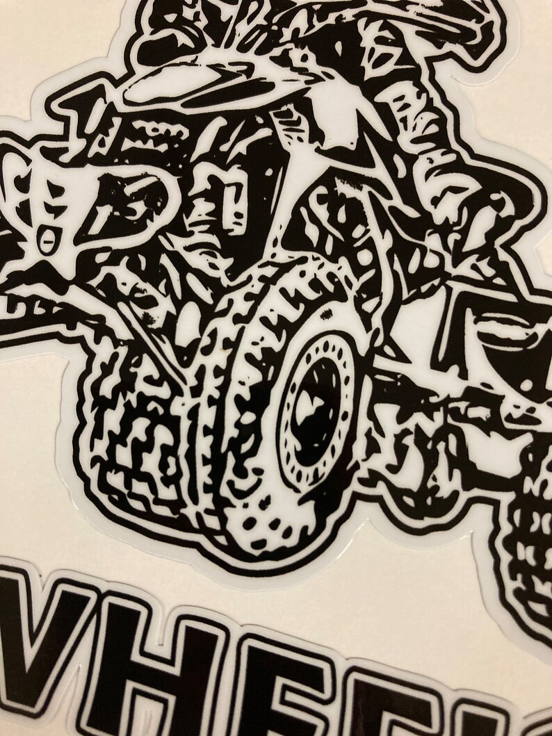 ATV Sticker | 4-wheeler Sticker | Laminated Weatherproof | Powersports ...