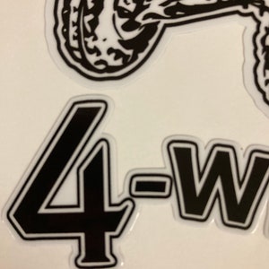 ATV Sticker | 4-wheeler Sticker | Laminated Weatherproof | Powersports ...