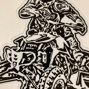 ATV Sticker | 4-wheeler Sticker | Laminated Weatherproof | Powersports ...