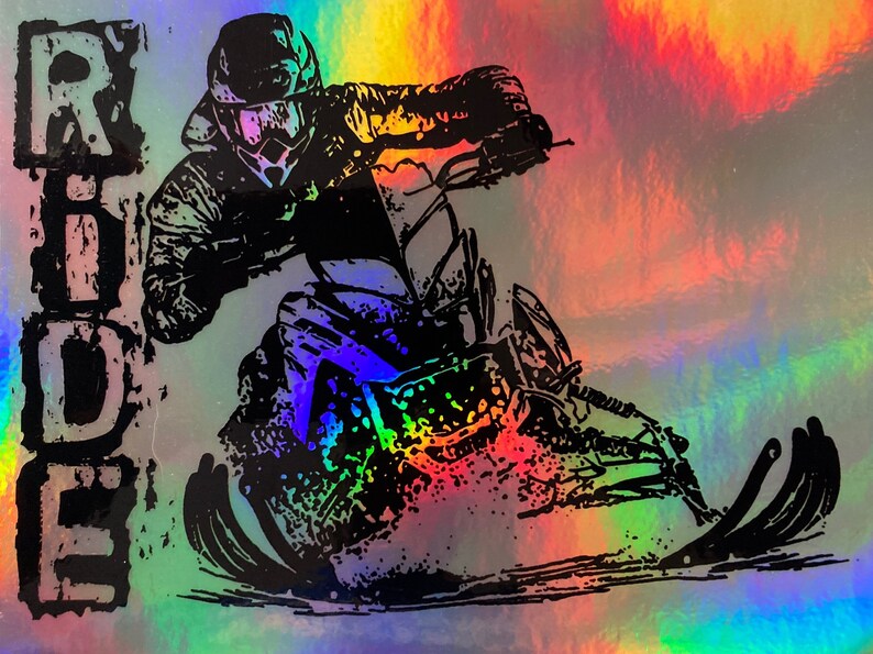 Snowmobile Sticker | Laminated Available | Snow Lovers | Powersports ...