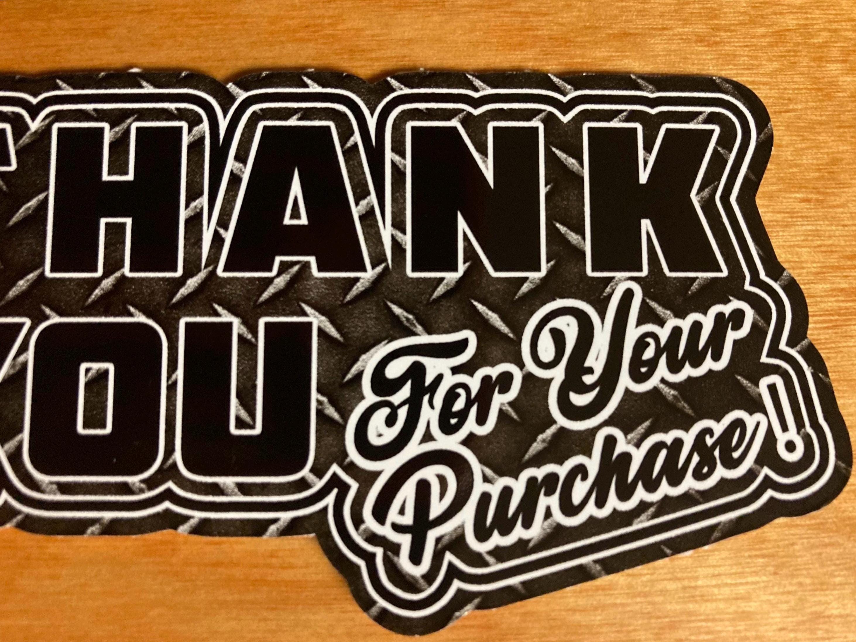 Thank You Sticker, Single or Sticker Bundles Available, Gratitude ...