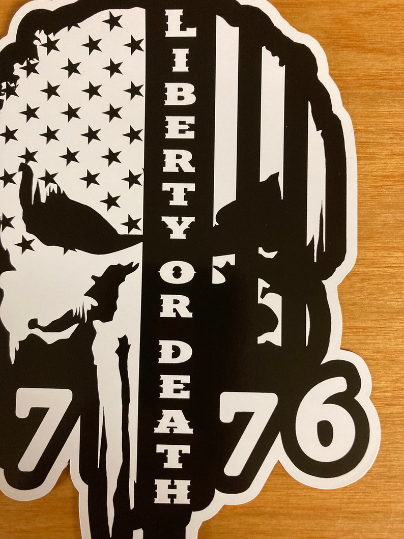 Liberty or Death Sticker, 1776 Sticker, T-shirt Vinyl Avail ...