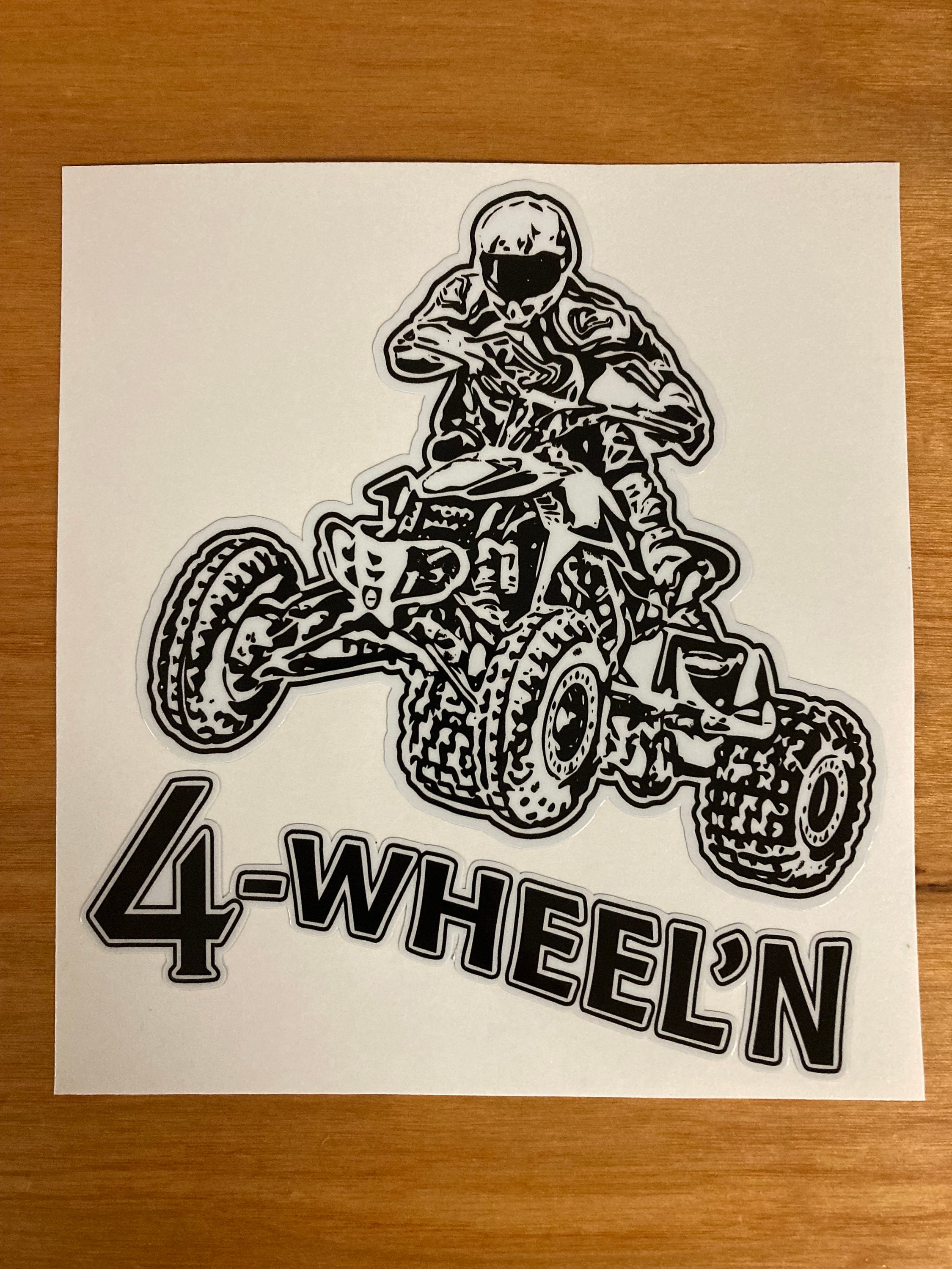 ATV Sticker | 4-wheeler Sticker | Laminated Weatherproof | Powersports ...