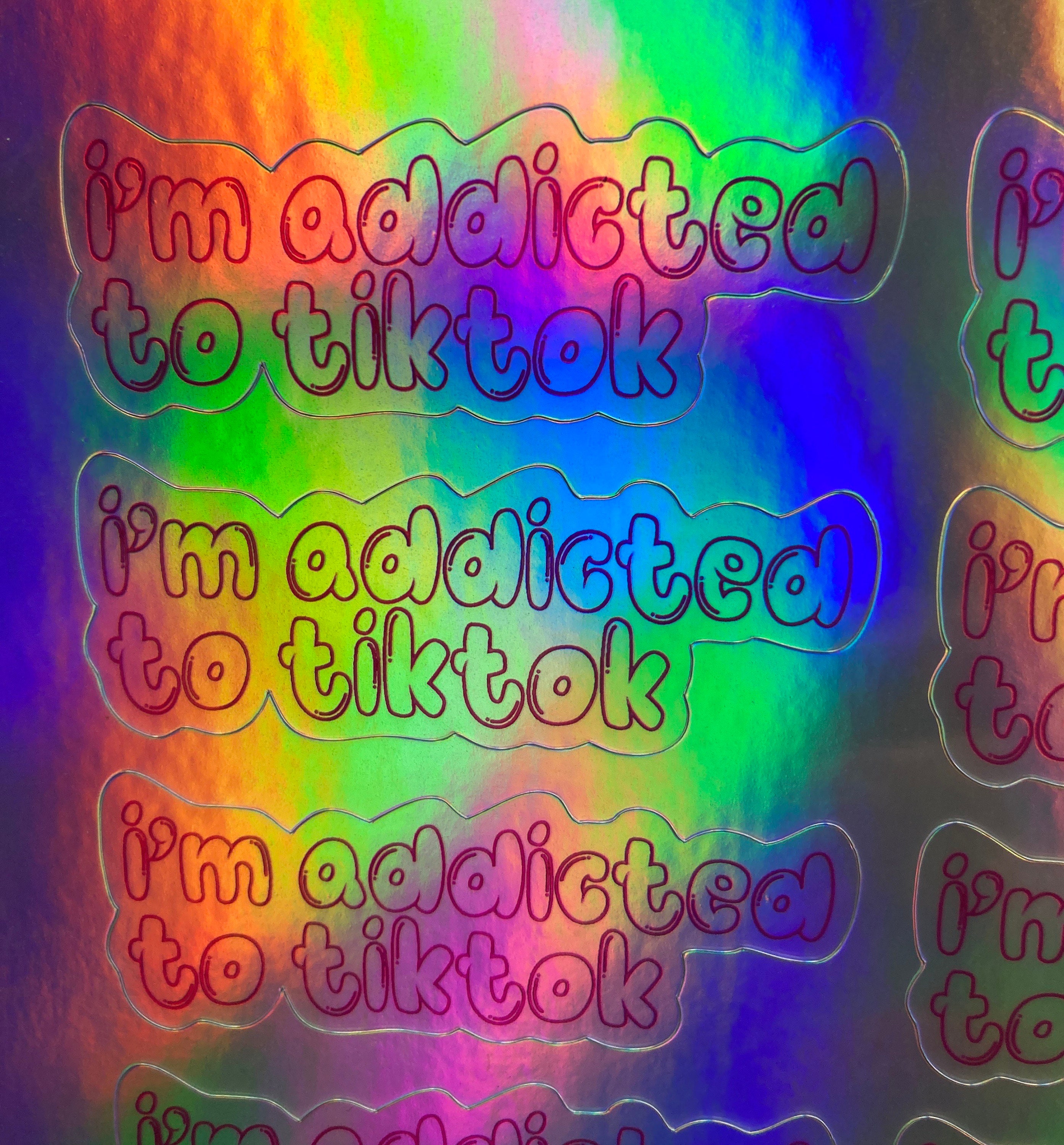 Stickers | 10 Sticker Set | Tiktok Sticker Holographic Vinyl | 10 ...