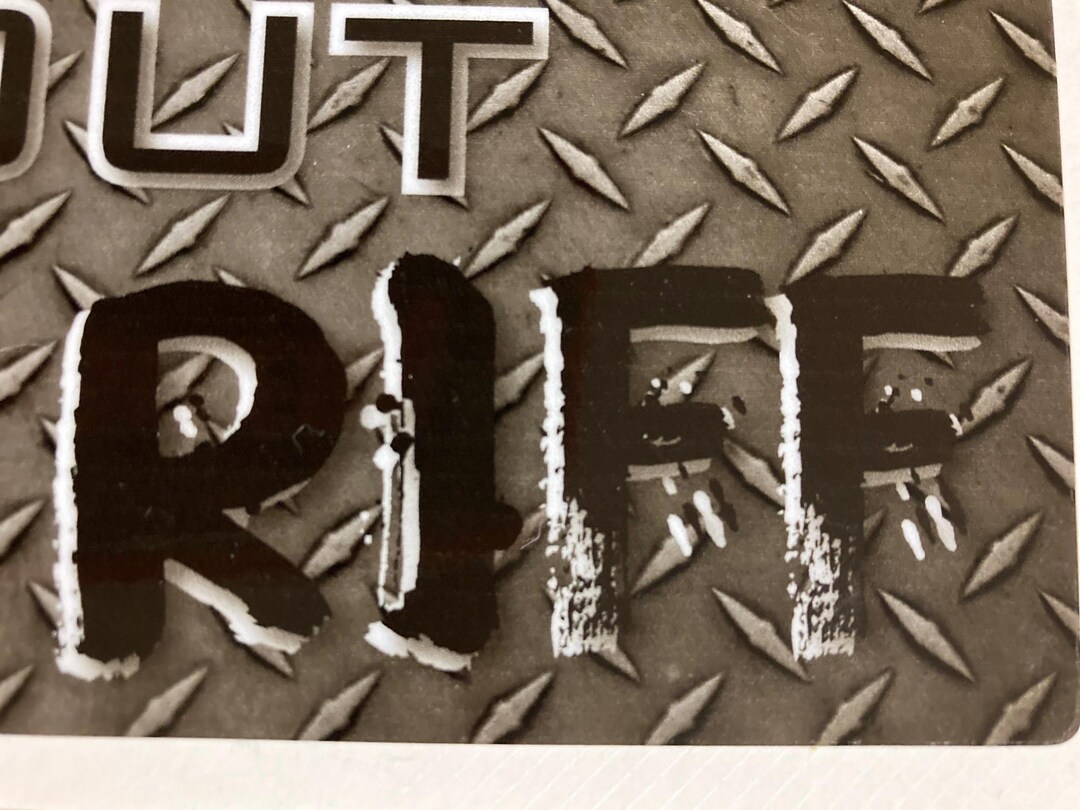 Heavy Metal Riff Sticker, Rock Music Fan Stickers, Holographic ...