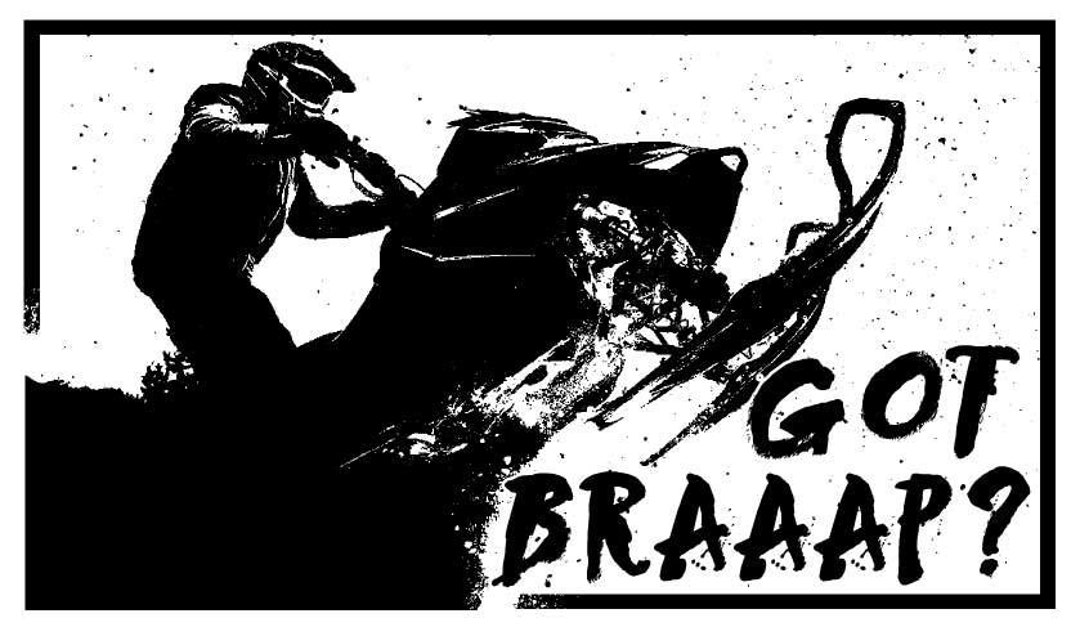 Snowmobile Sticker, Laminated - Etsy