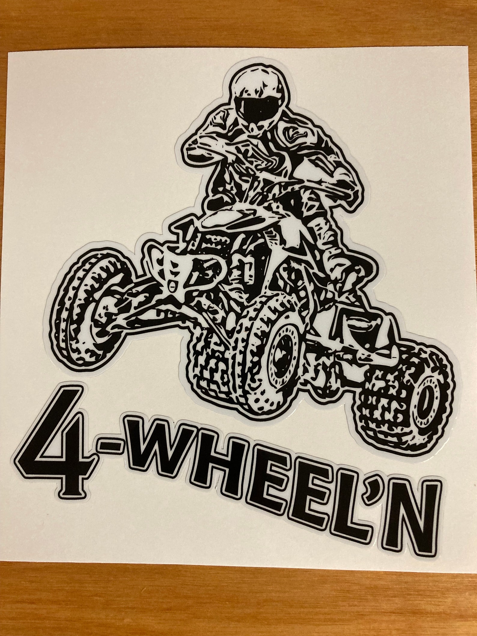 ATV Sticker | 4-wheeler Sticker | Laminated Weatherproof | Powersports ...