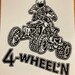 ATV Sticker | 4-wheeler Sticker | Laminated Weatherproof | Powersports ...