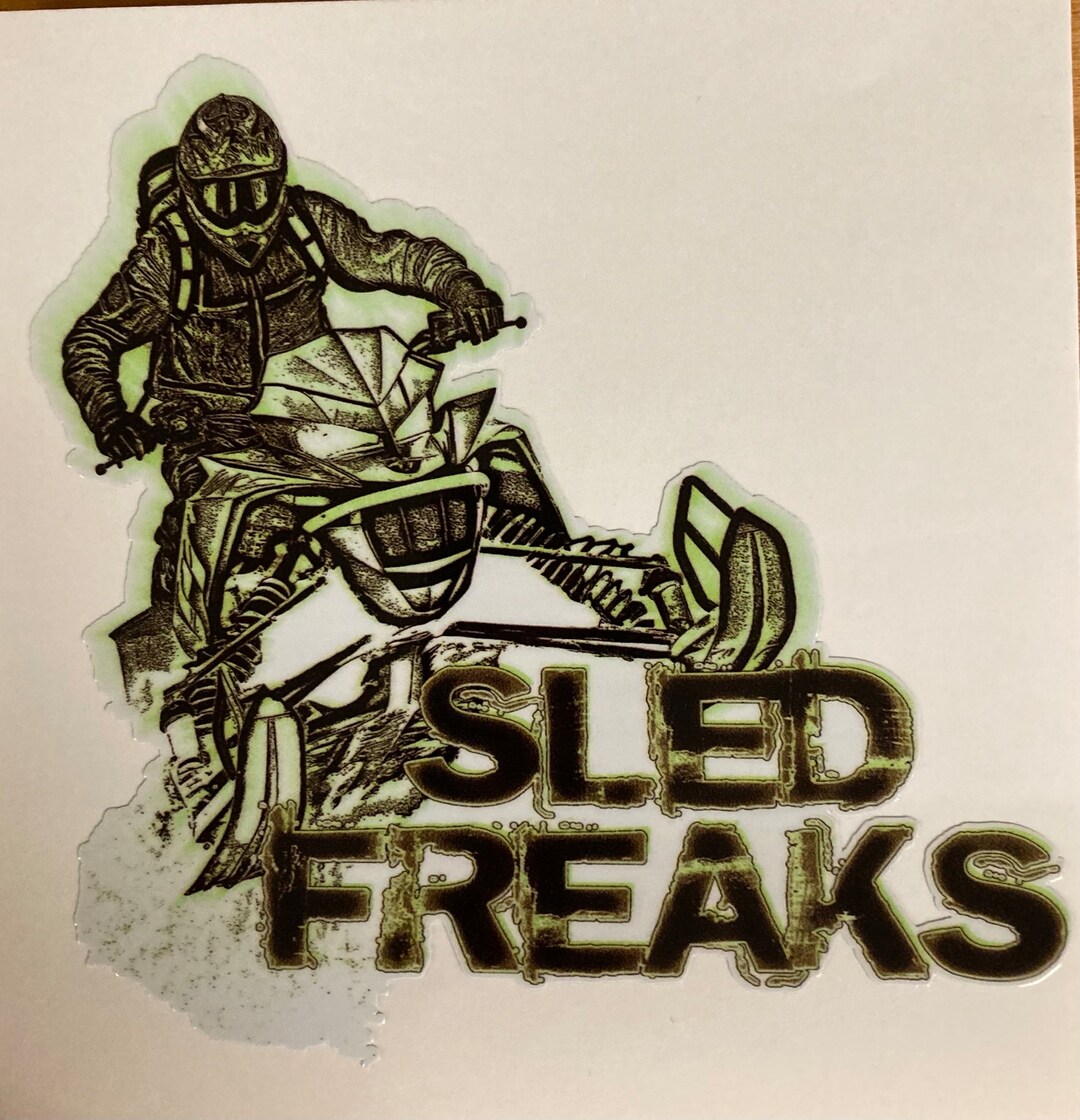 Snowmobile Sticker| Sled Freaks| Laminated Weatherproof | High Quality ...