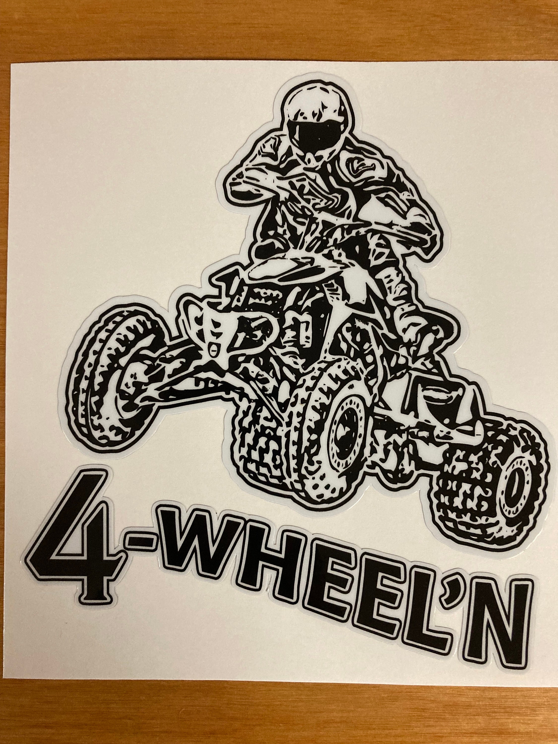 ATV Sticker | 4-wheeler Sticker | Laminated Weatherproof | Powersports ...