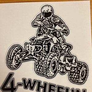 ATV Sticker | 4-wheeler Sticker | Laminated Weatherproof | Powersports ...