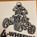 ATV Sticker | 4-wheeler Sticker | Laminated Weatherproof | Powersports ...