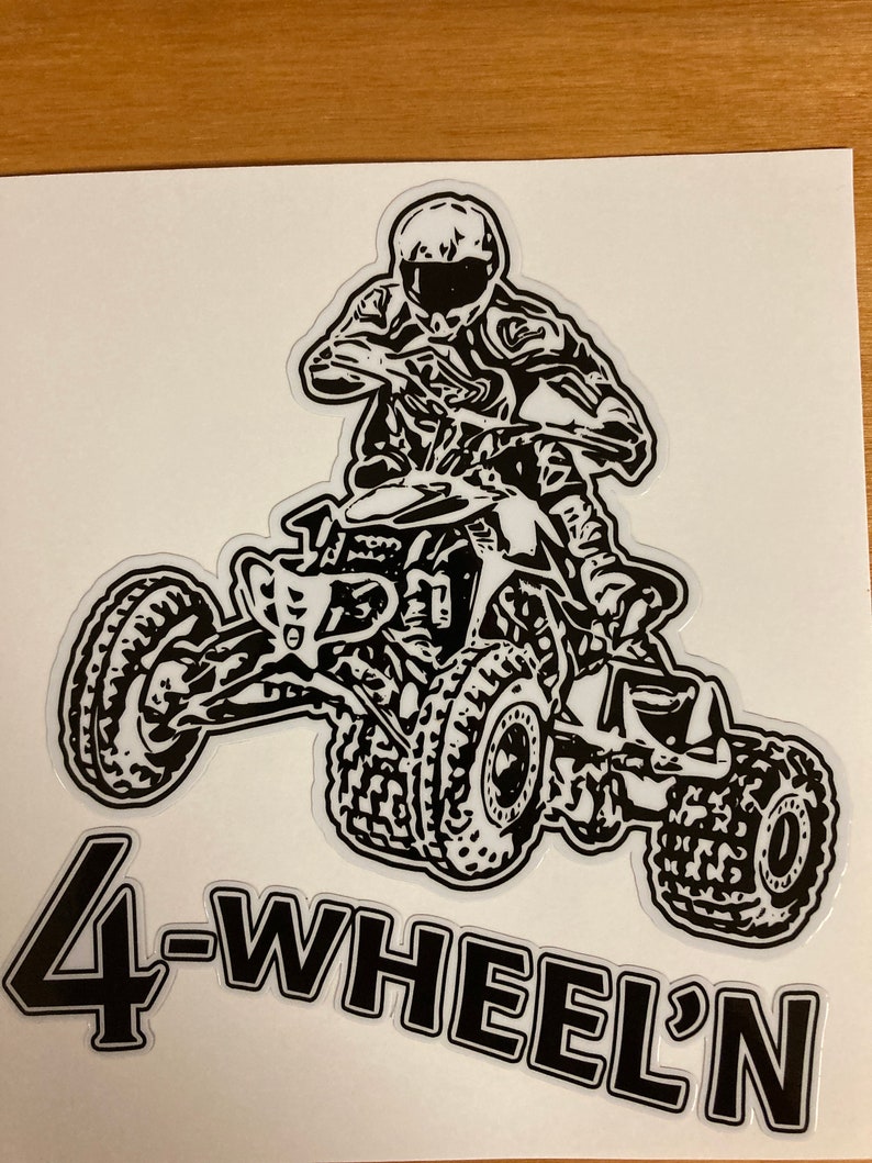 ATV Sticker | 4-wheeler Sticker | Laminated Weatherproof | Powersports ...