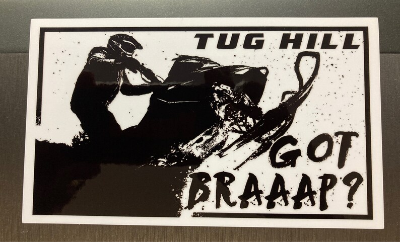 Snowmobile Sticker, Laminated - Etsy