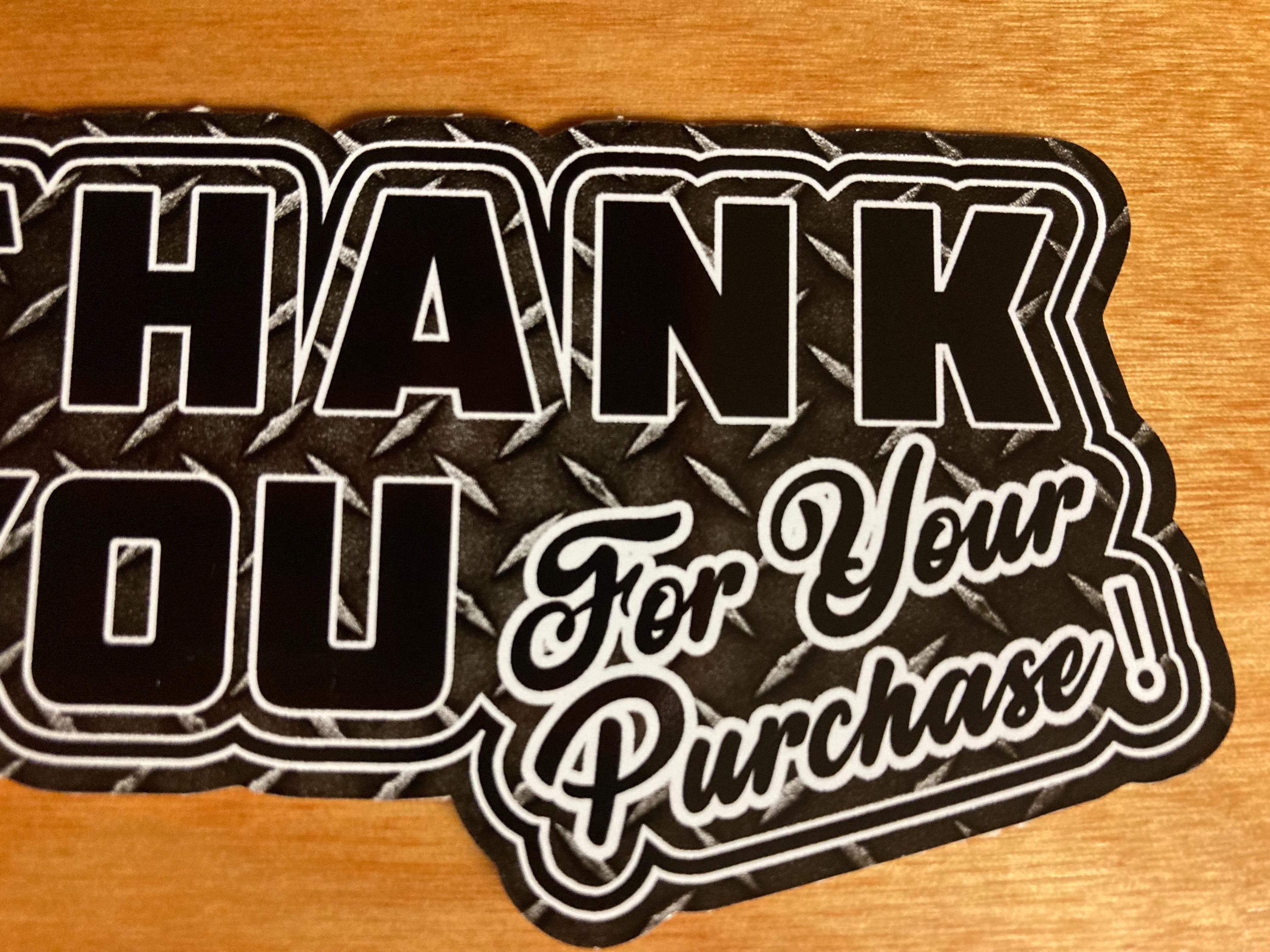 Thank You Sticker, Single or Sticker Bundles Available, Gratitude ...