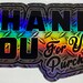 Thank You Sticker, Single or Sticker Bundles Available, Gratitude ...