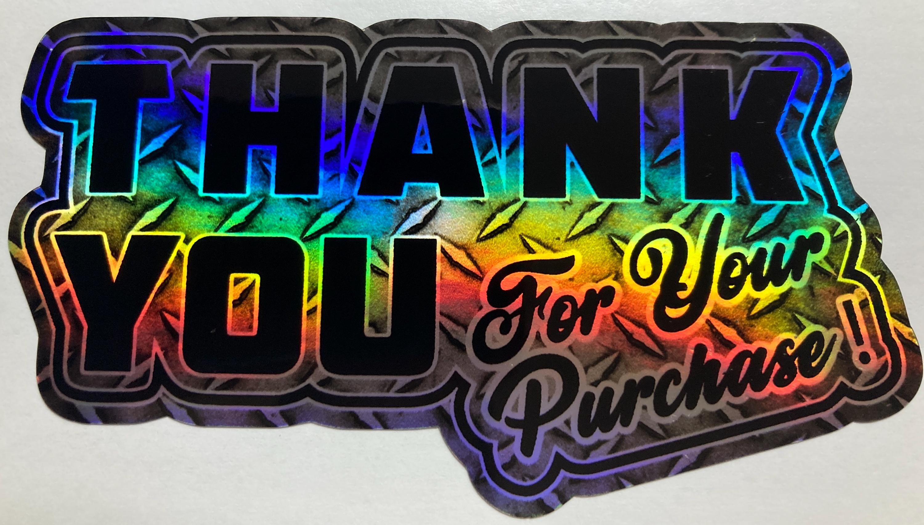 Thank You Sticker, Single or Sticker Bundles Available, Gratitude ...