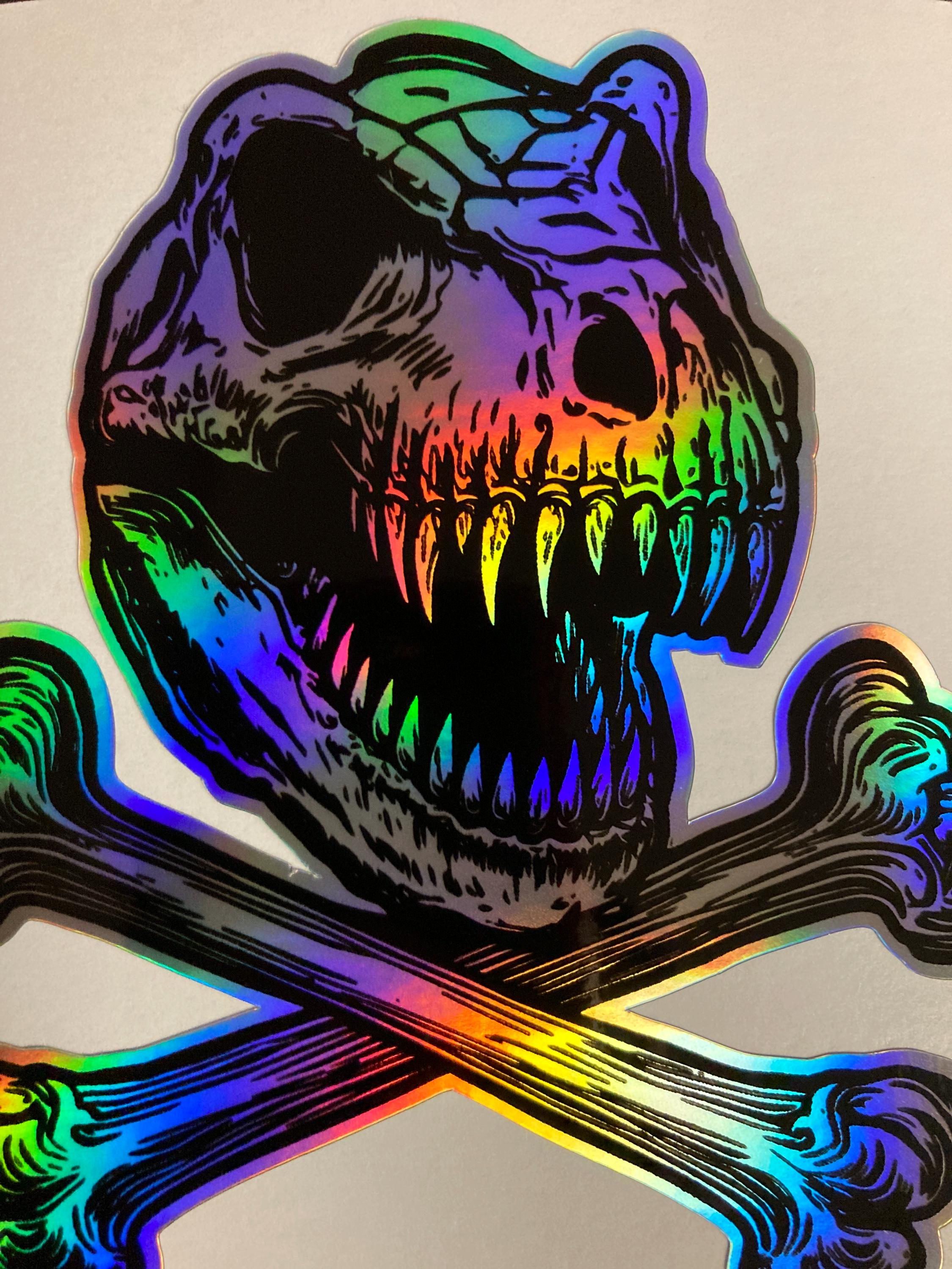 T-rex Skull Sticker | Tyrannosaurus Rex Dinosaur Bones | Prehistoric ...