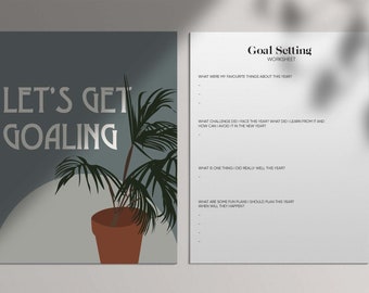 Goal Setting Worksheet 2022 - Etsy