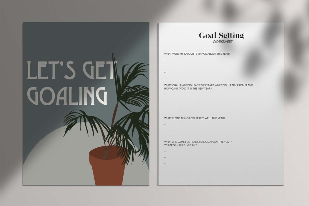Personal Goal Setting Printable Planner | Printable Goal Setting ...
