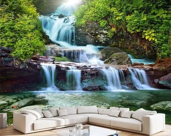 Waterfall Wall Decal | Etsy