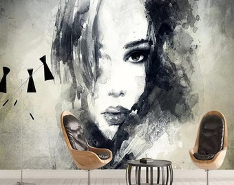 Face Wall Mural | Etsy