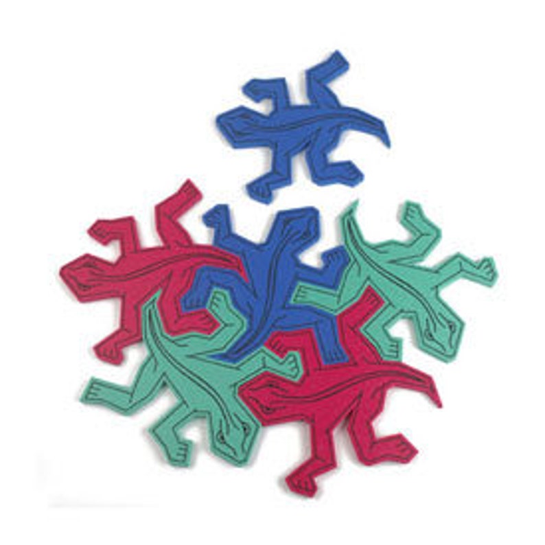 M.C. Escher Soft Puzzle Lizards - Etsy