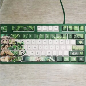 Anime Game Keyboard Cap Genshin Impact Nahida Kokomi Keycap - Etsy