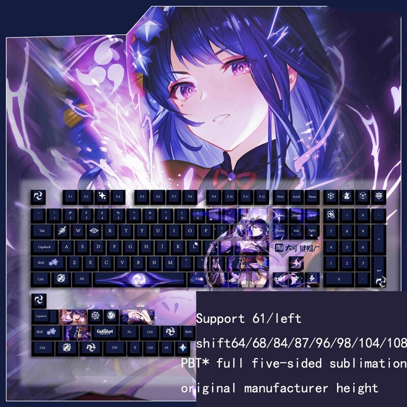 Anime Game Keyboard Cap Genshin Impact Nahida Kokomi Keycap - Etsy